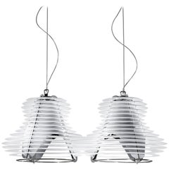 SLAMP Faretto Double Pendant Light in Black by Nigel Coates For Sale at ...