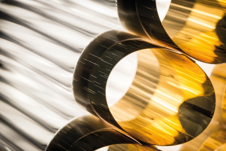 Slamp Odeon 100 Ceiling - Gold Ceiling Light by Lorenza Bozzoli For ...