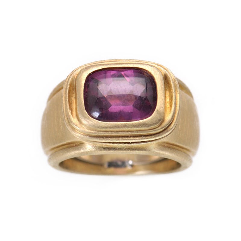 Slane and Slane Amethyst Yellow Gold Ring at 1stDibs