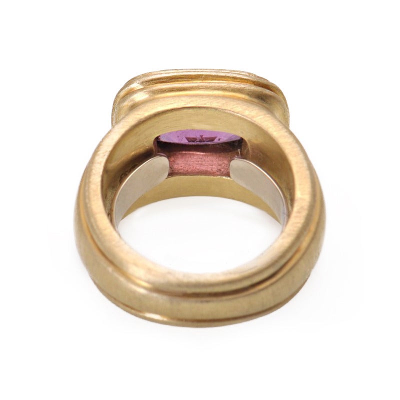 Slane and Slane Amethyst Yellow Gold Ring at 1stDibs