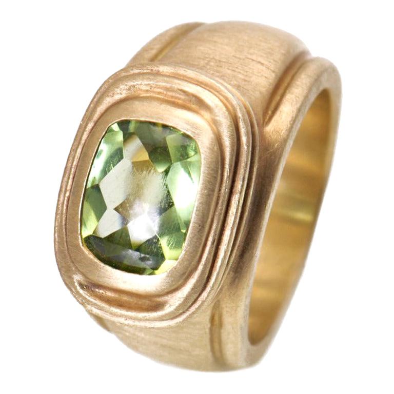 Slane and Slane Peridot Yellow Gold Ring at 1stDibs | slane ring, slane ...