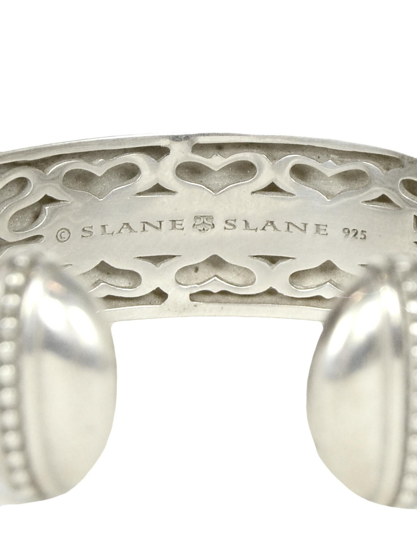 Slane and Slane Sterling Silver Hinged Bangle Bracelet For Sale at ...