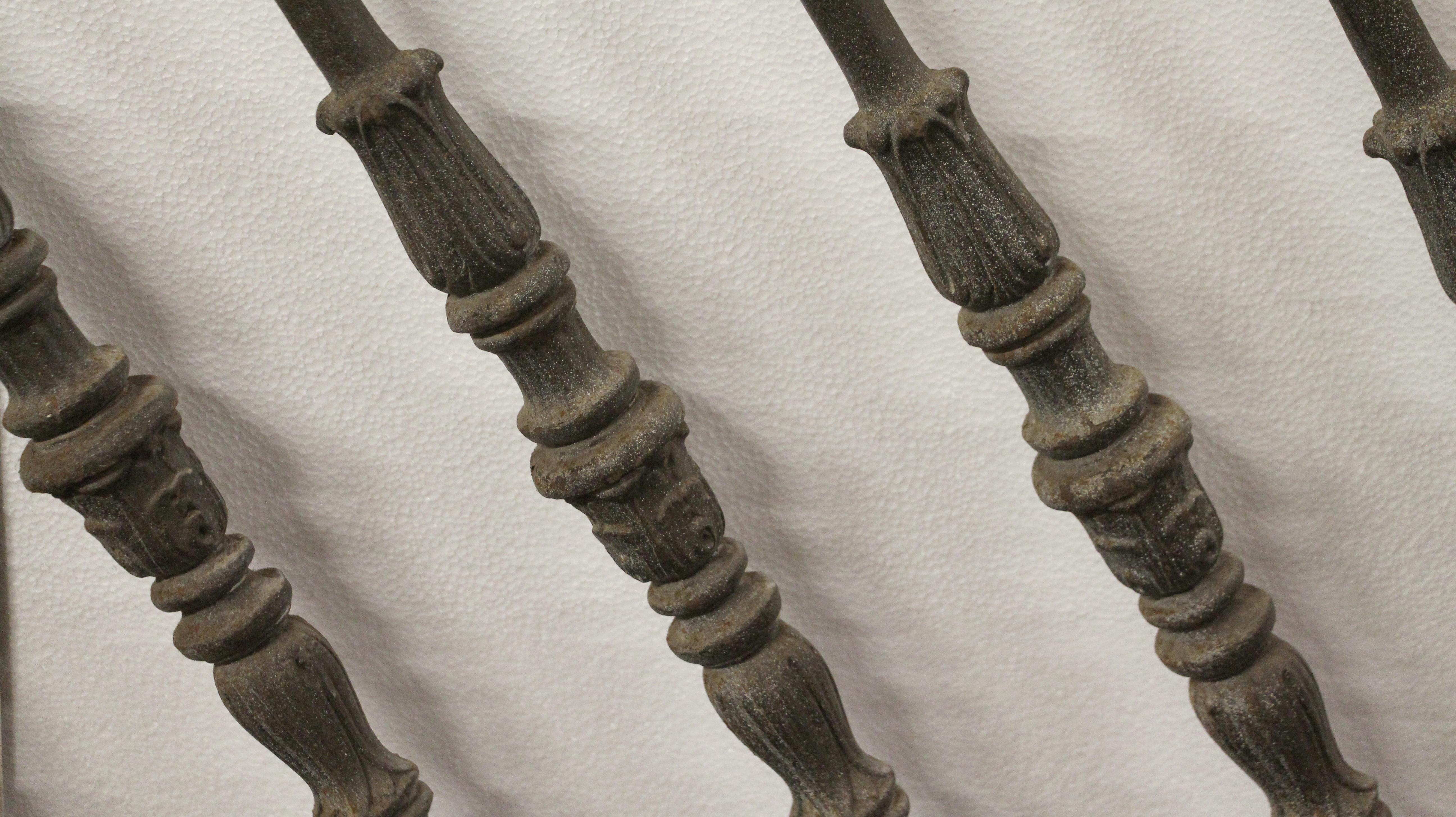 Slanted Cast Iron Stair Railing from the Plaza Hotel NYC, circa 1907 ...