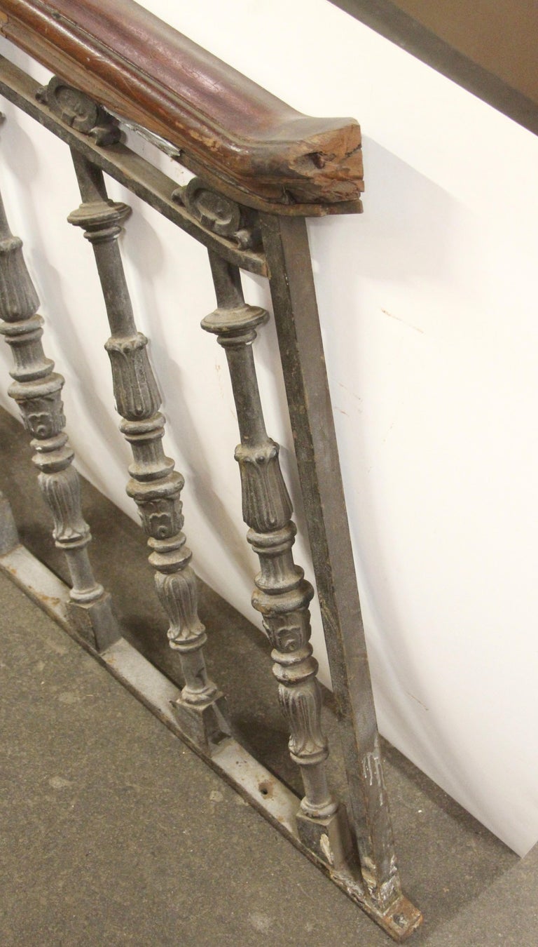 Slanted Cast Iron Stair Railing from the Plaza Hotel NYC, circa 1907 ...