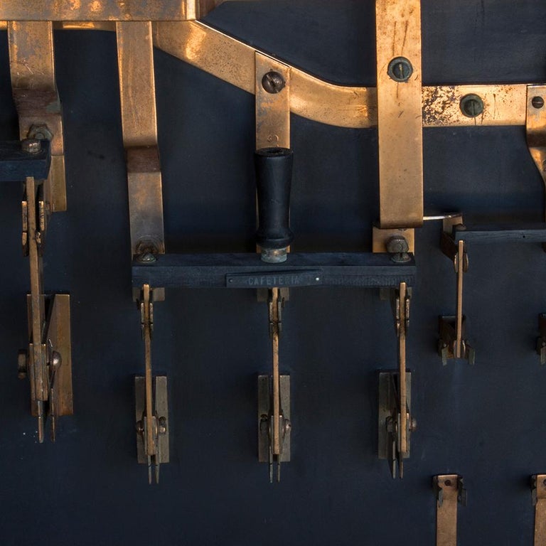 Slate and Copper Switch Board at 1stDibs