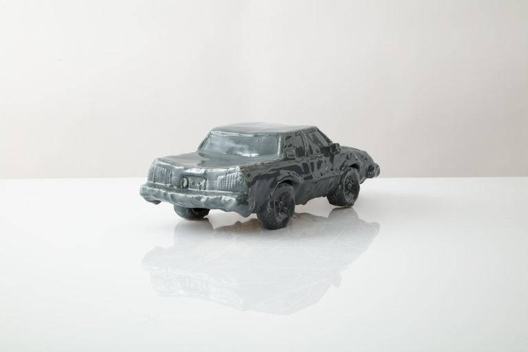 "Slate Celica" Glazed Ceramic Car Sculpture For Sale at 1stDibs