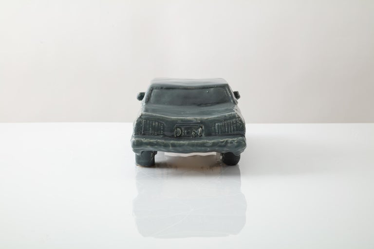 "Slate Celica" Glazed Ceramic Car Sculpture For Sale at 1stDibs