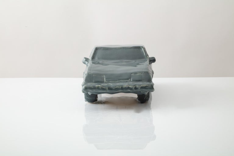 "Slate Celica" Glazed Ceramic Car Sculpture For Sale at 1stDibs