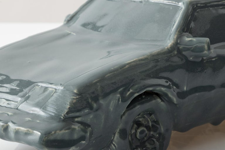 "Slate Celica" Glazed Ceramic Car Sculpture For Sale at 1stDibs