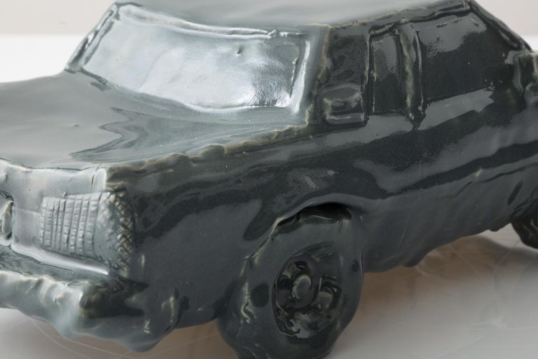 "Slate Celica" Glazed Ceramic Car Sculpture For Sale at 1stDibs
