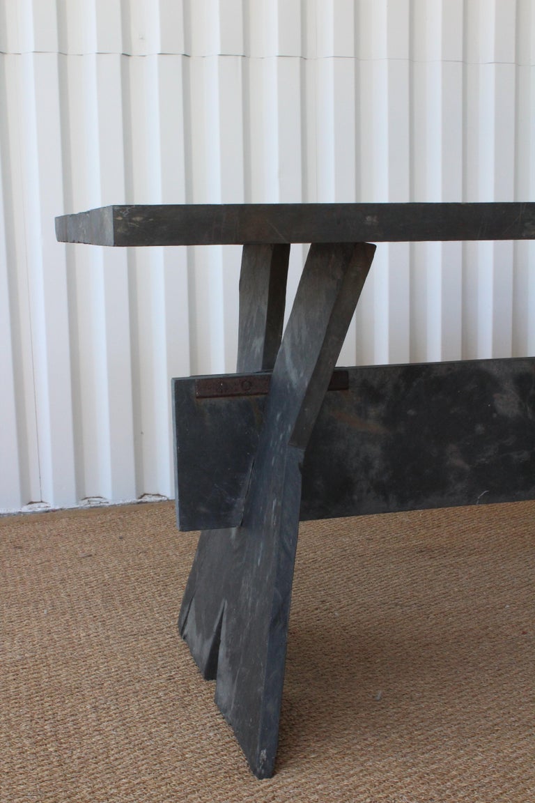 Vintage Slate Dining Table, France, 1950s. at 1stDibs | slate france