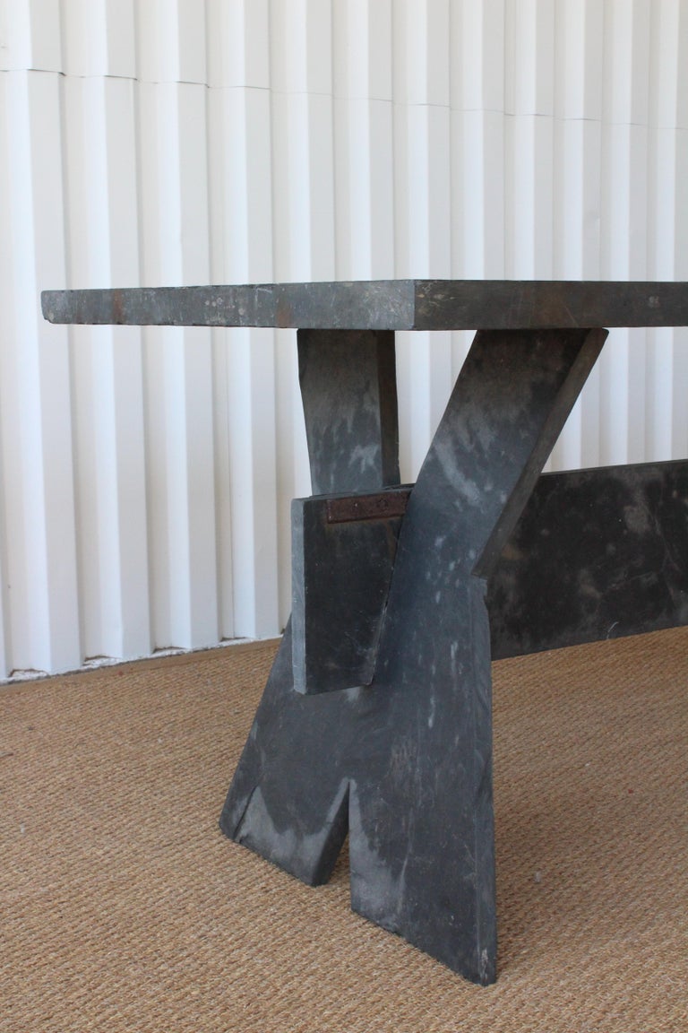 Vintage Slate Dining Table, France, 1950s. at 1stDibs | slate france
