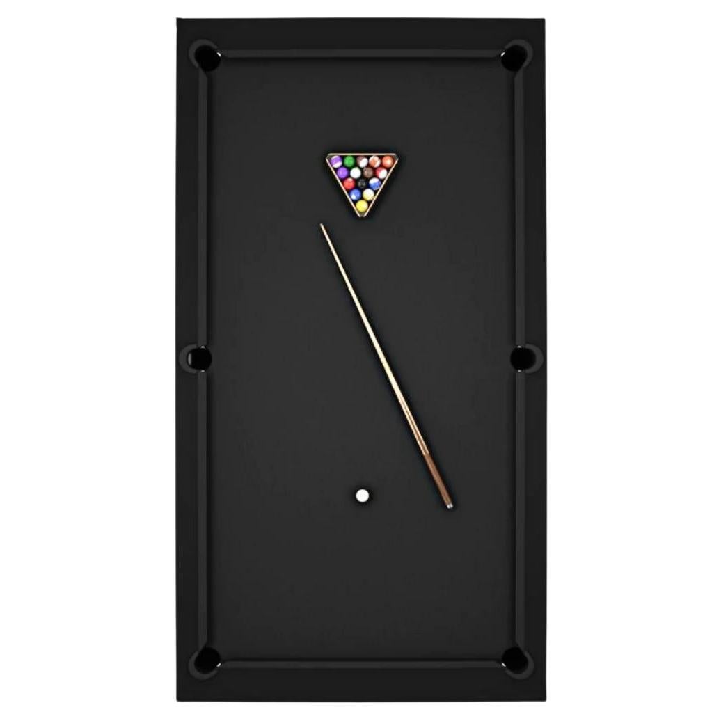 Slate Pool Tables Modern Brown and Black Solid Oak Inverted Legs, Green ...