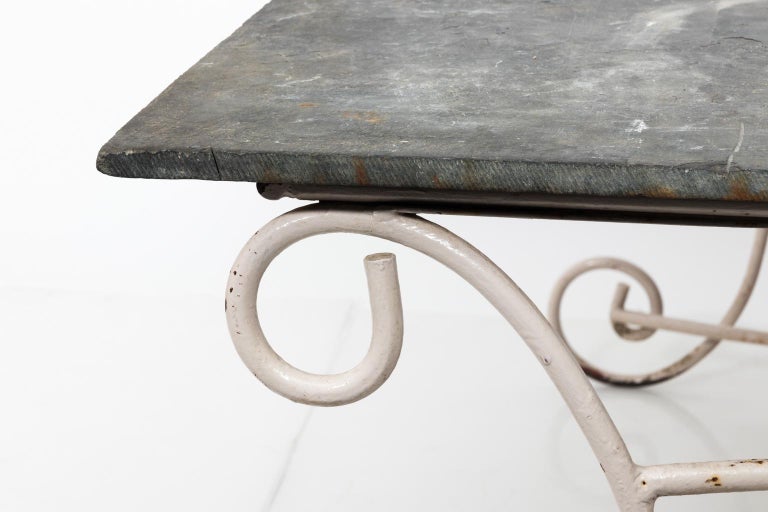 Slate Top Garden Dining Table For Sale at 1stDibs