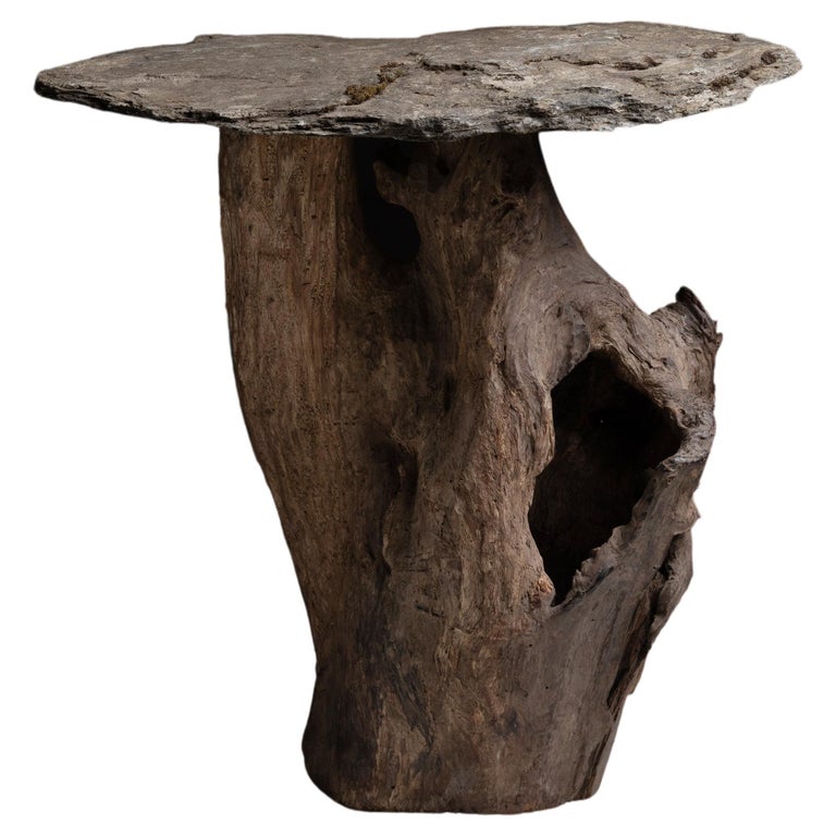 Slate and Tree Boot Pedestal Table, France Circa 1900 For Sale at 1stDibs