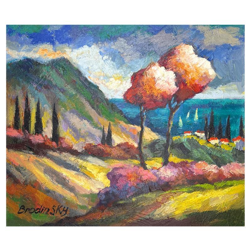 Slava Brodinsky - Hand Signed Original Painting on Canvas For Sale at ...