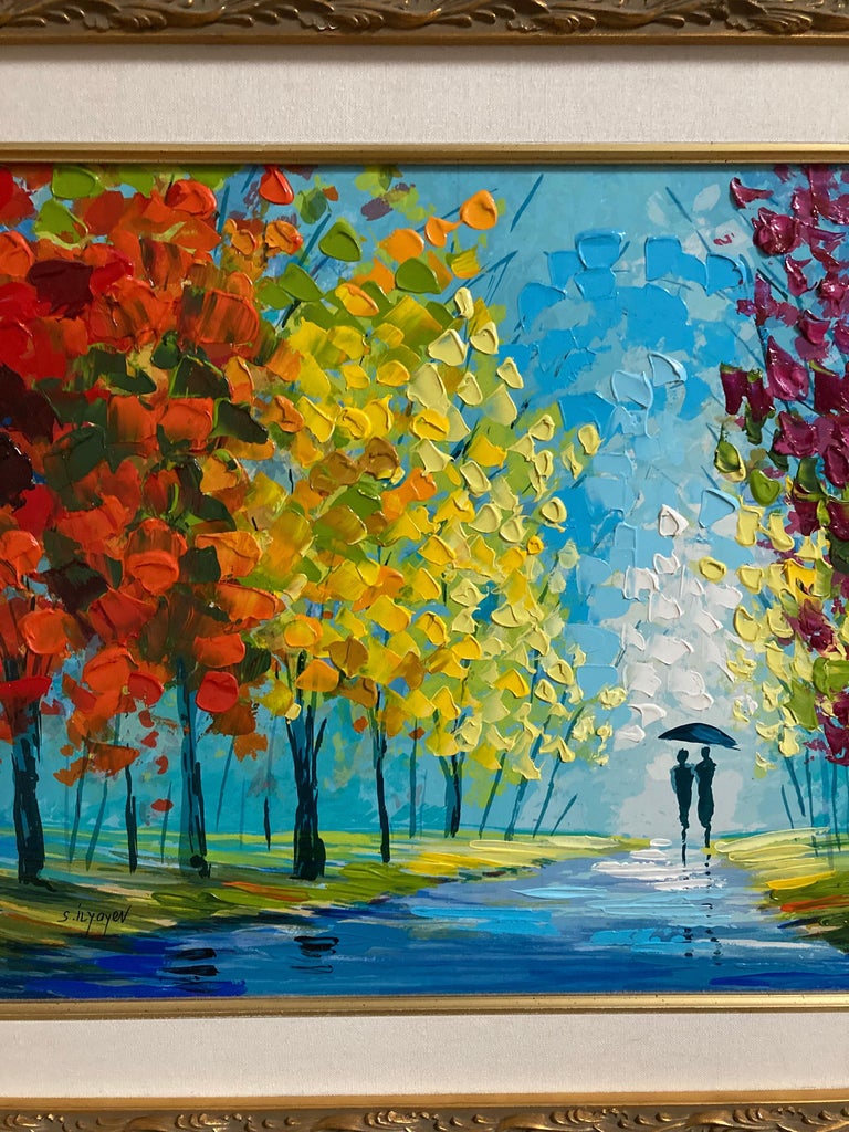 Slava Ilyayev - "Colourful Rainy Day" For Sale at 1stDibs