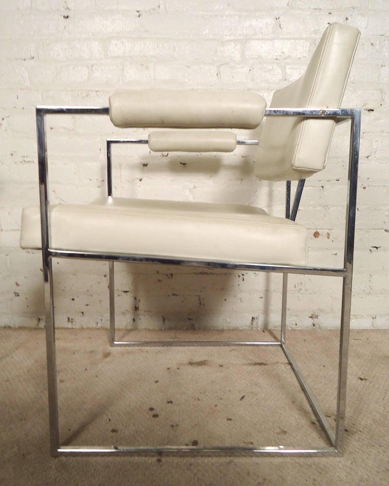 Sleek and Streamlined Milo Baughman Chairs For Sale at 1stDibs