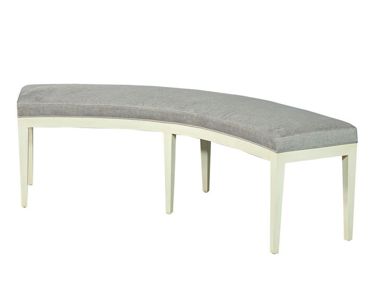 Sleek Modern Curved Bench by Carrocel at 1stDibs