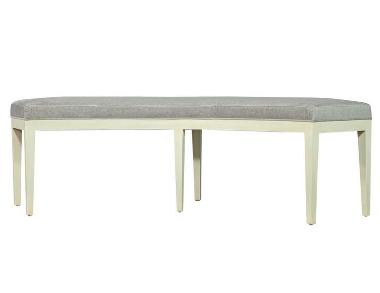 Sleek Modern Curved Bench by Carrocel at 1stDibs