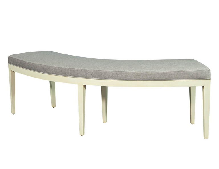 Sleek Modern Curved Bench by Carrocel at 1stDibs