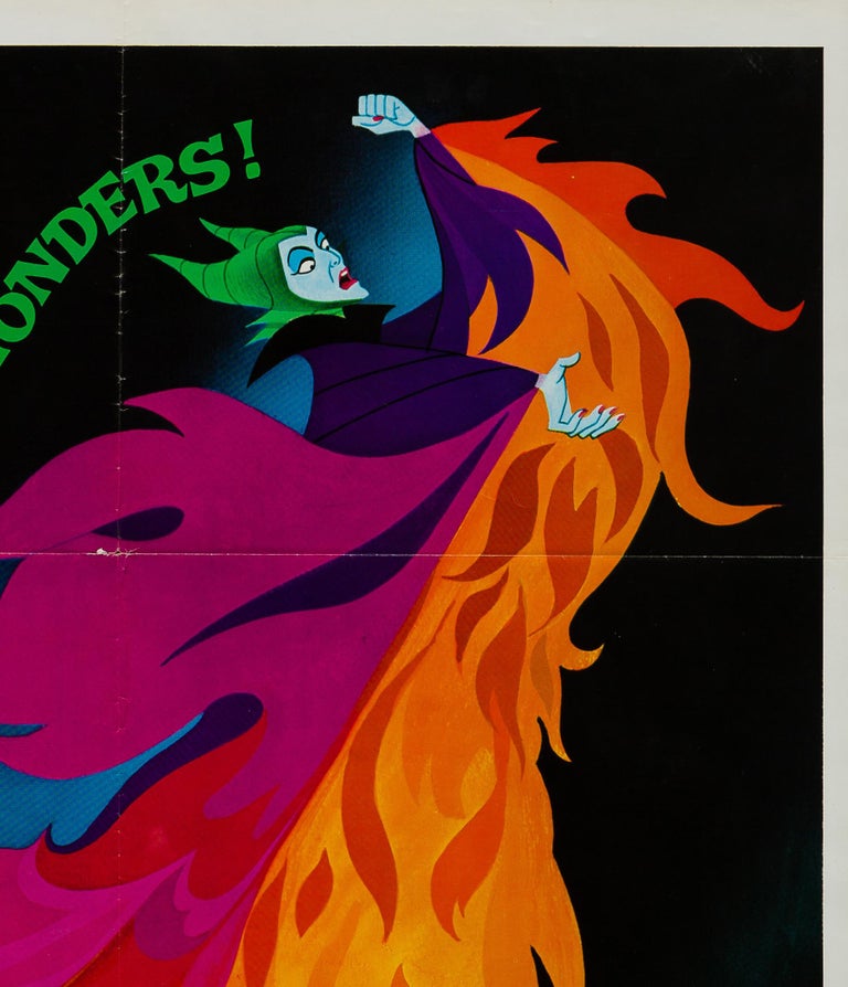 Sleeping Beauty R1970 US 1 Sheet Film Poster, Disney For Sale at 1stDibs