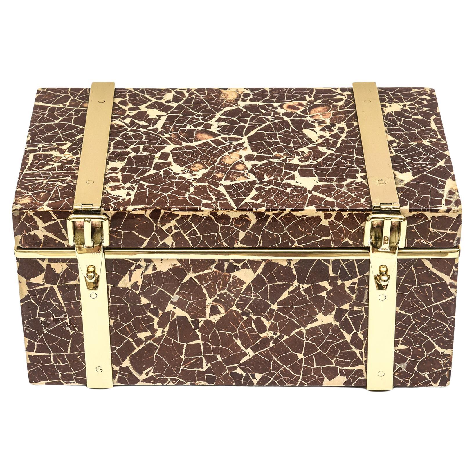 Vintage French Shell Decorated Box, circa 1940 at 1stDibs