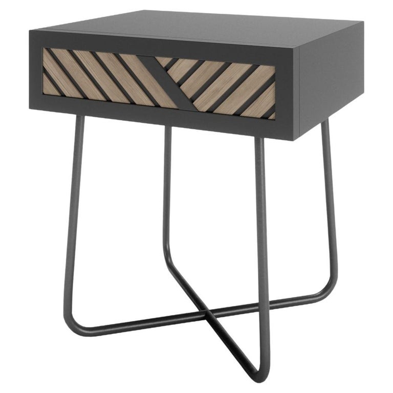 Slide Bedside Table 1 Drawer For Sale at 1stDibs