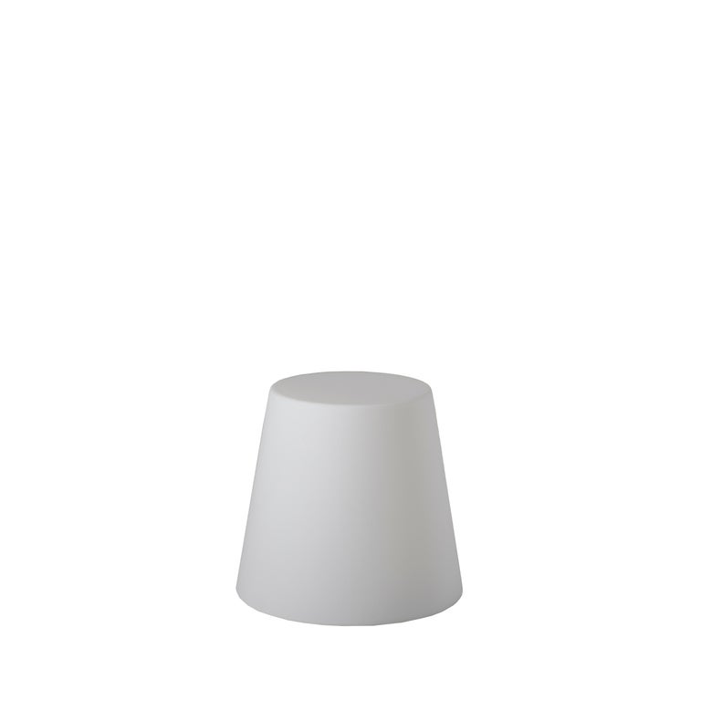 Slide Design Ali Baba Stool with LED in Milky White by Giò Colonna ...