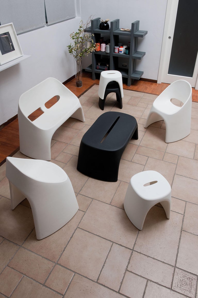 Slide Design Amélie Sgabello Stool in Dove Gray by Italo Pertichini For ...