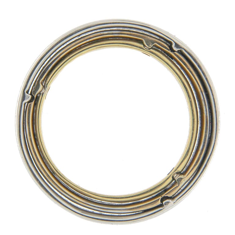 Sliding Ring in Three Colors Gold 18 Karat For Sale at 1stDibs