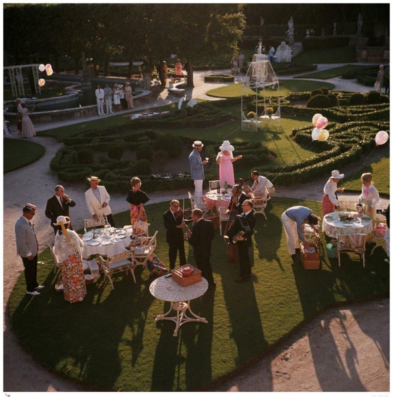 Slim Aarons - Slim Aarons - Garden party - Estate Stamped For Sale at ...