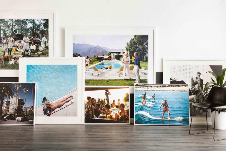 Slim Aarons - Slim Aarons Poolside Glamour Estate Stamped Print at 1stDibs