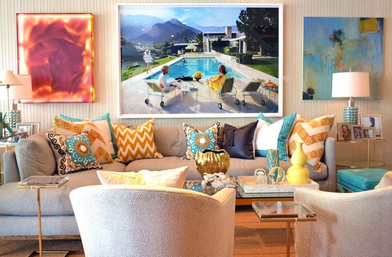 Slim Aarons - Slim Aarons Poolside Glamour Estate Stamped Print at 1stDibs