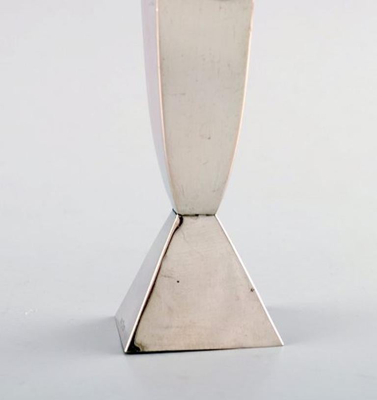 Slim Modernist Silver Vase, WMF ‘Württembergische Metallwarenfabrik ...