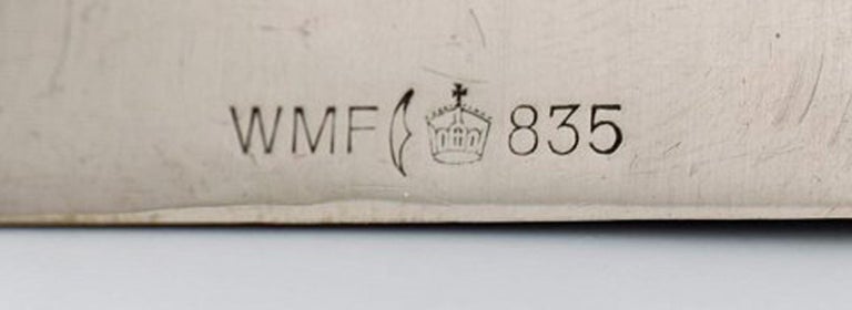 Slim Modernist Silver Vase, WMF ‘Württembergische Metallwarenfabrik ...