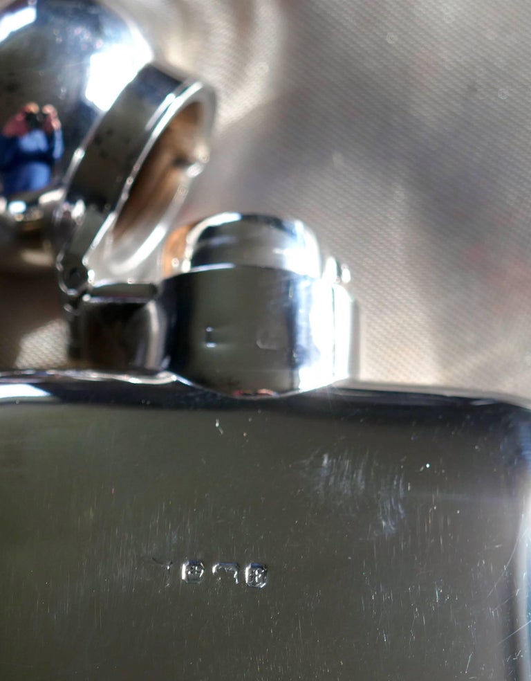 Slim Silver Hall Marked Hip Flask, William Neale Date 1911 at 1stDibs