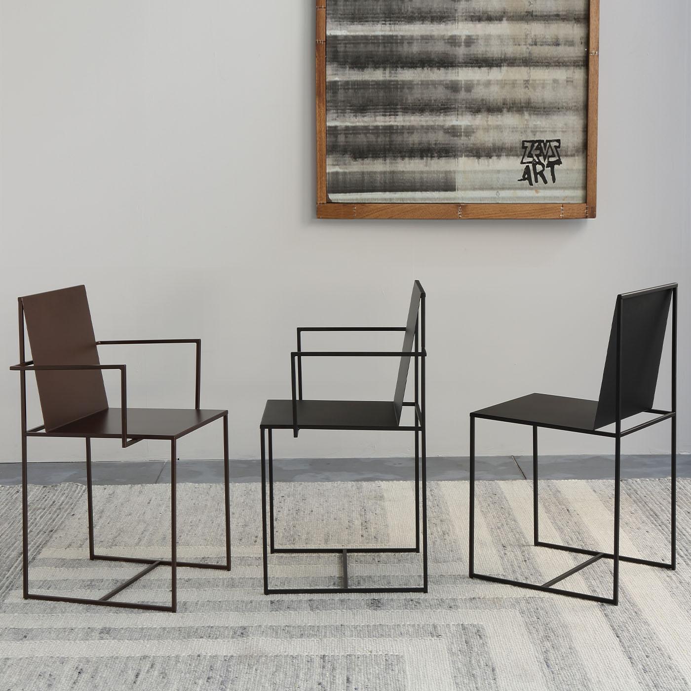 Slim Sissi Black Cooper Chair by Maurizio Peregalli For Sale at 1stDibs