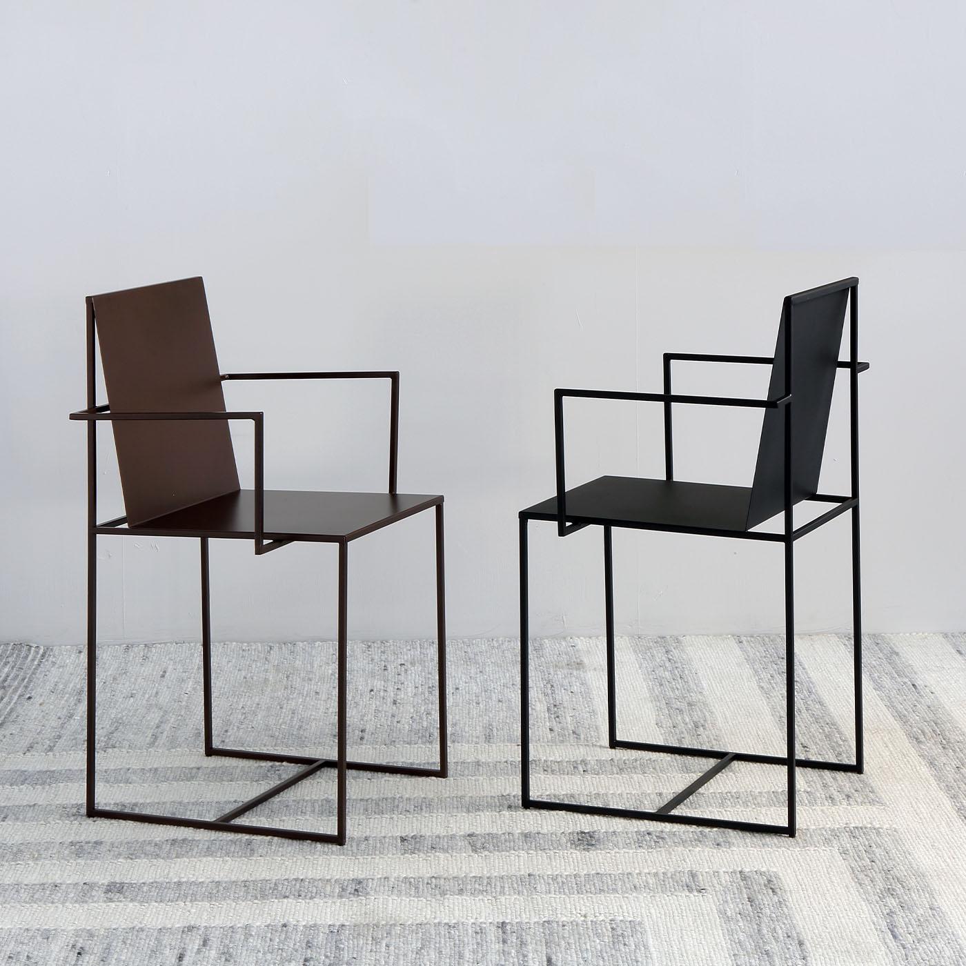 Slim Sissi Black Cooper Chair by Maurizio Peregalli For Sale at 1stDibs