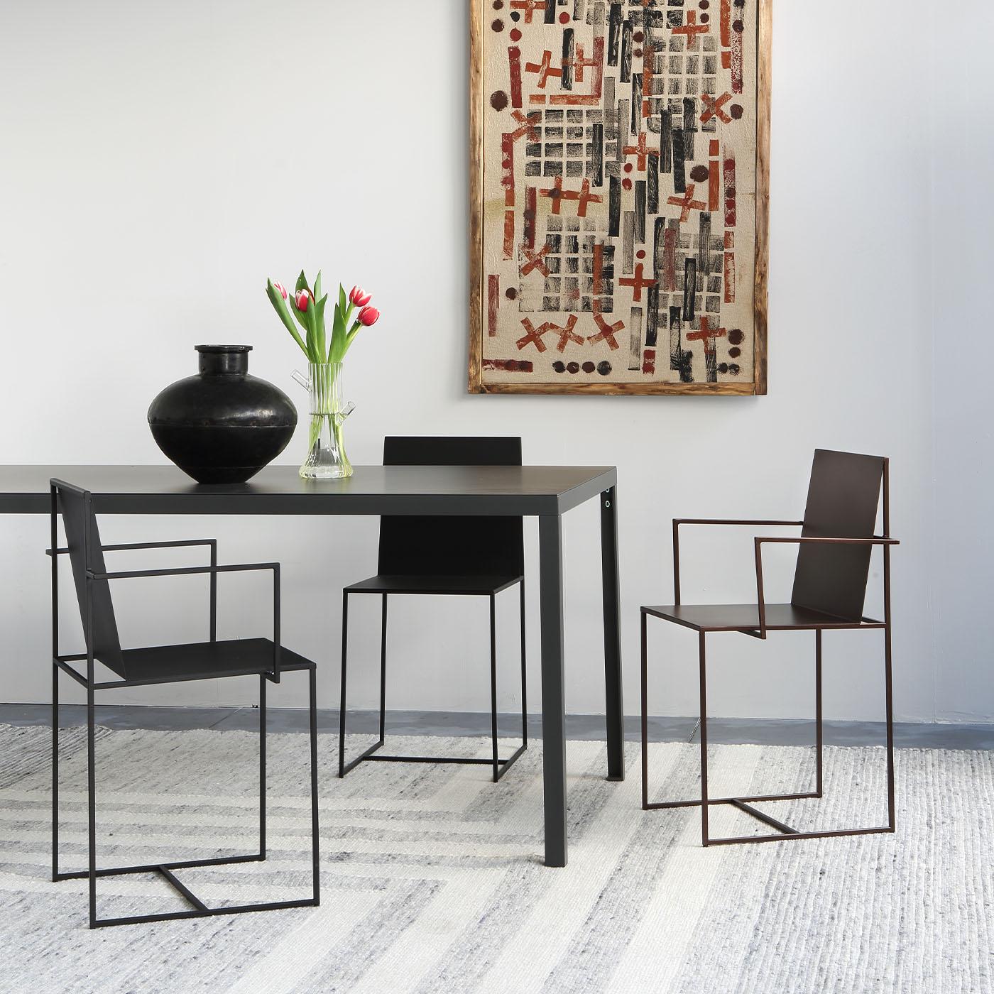Slim Sissi Black Cooper Chair by Maurizio Peregalli For Sale at 1stDibs