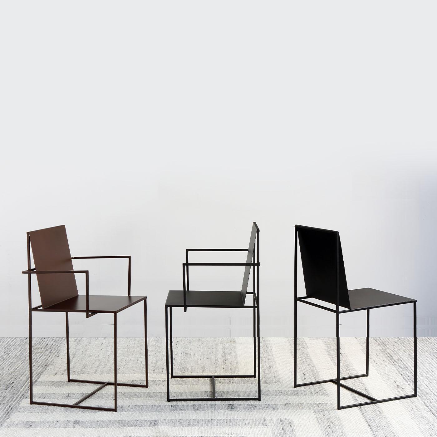 Slim Sissi Black Cooper Chair by Maurizio Peregalli For Sale at 1stDibs