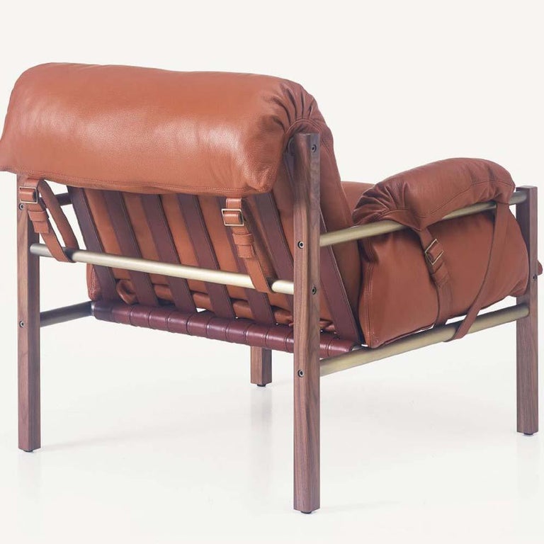 Sling club chair and ottoman in ash For Sale at 1stDibs