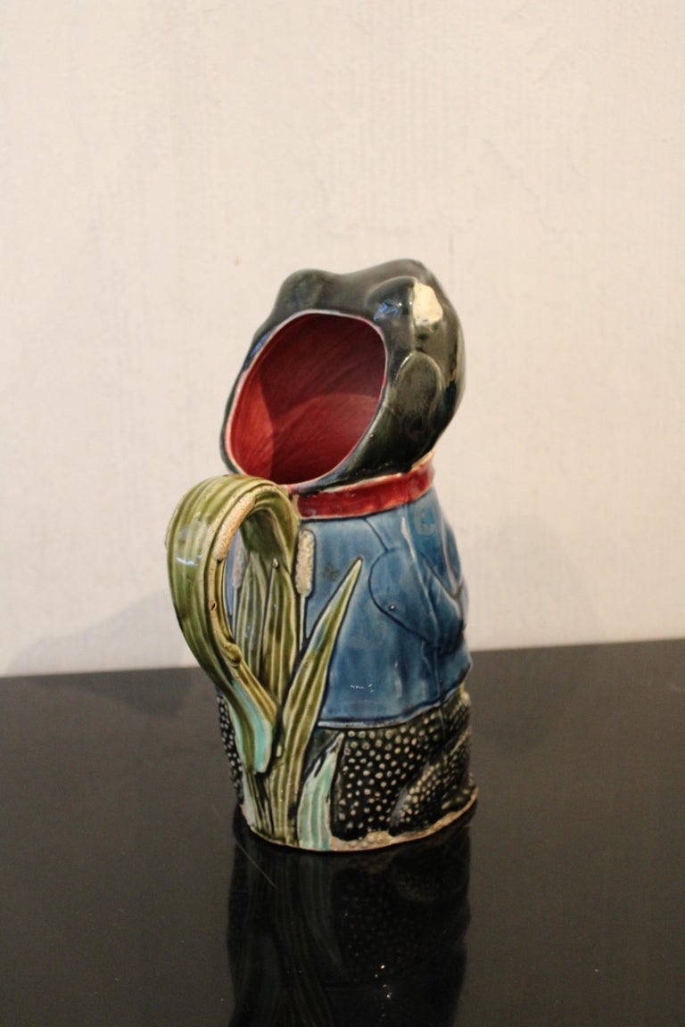 Slip Frog Pitcher, 20th Century For Sale at 1stDibs