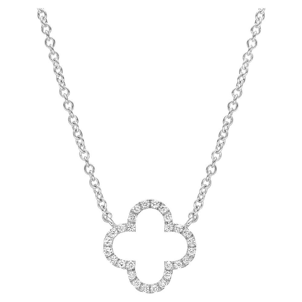 Small Ruby and Diamond Clover Pendant For Sale at 1stDibs