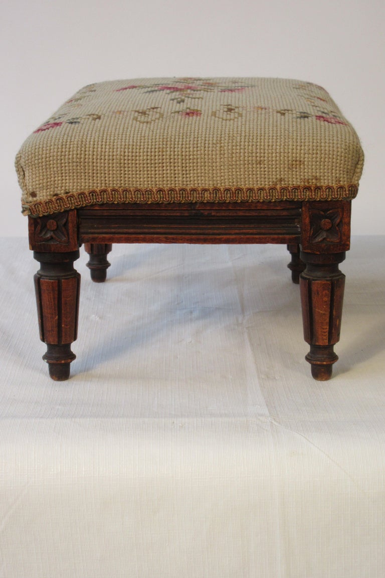 Small 1920s French Footstool at 1stDibs