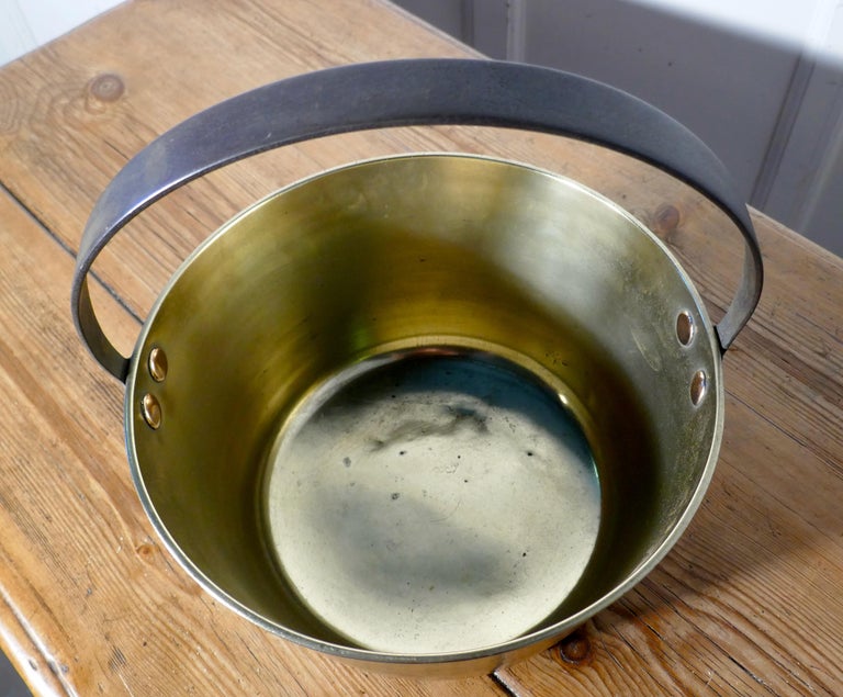 Small 19th Century Brass Preserving Pan or Cooking Pot For Sale at ...