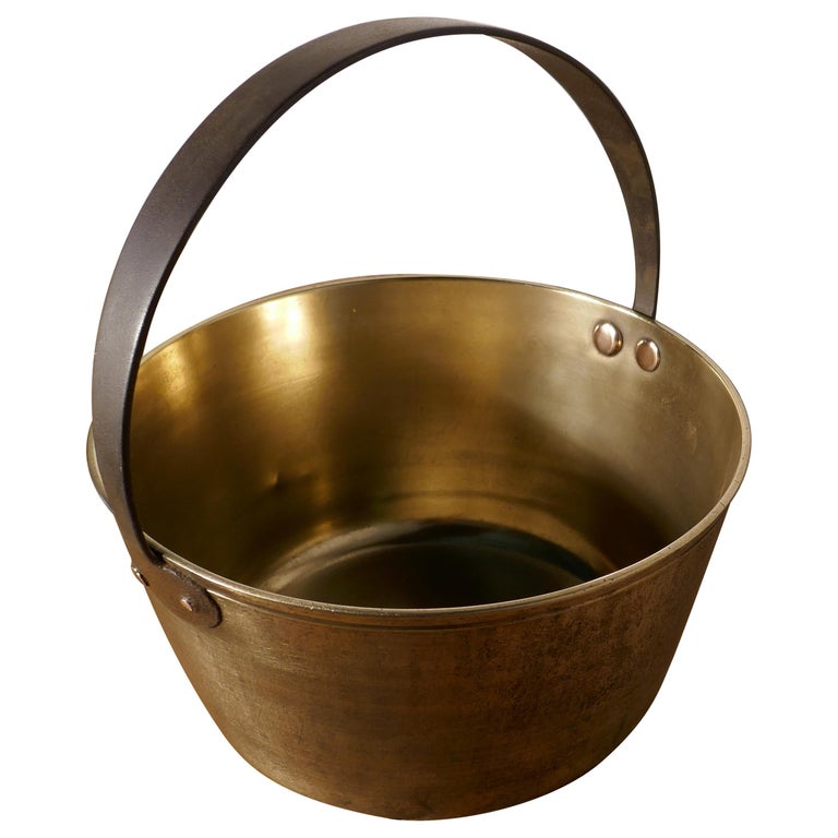 Small 19th Century Brass Preserving Pan or Cooking Pot For Sale at ...