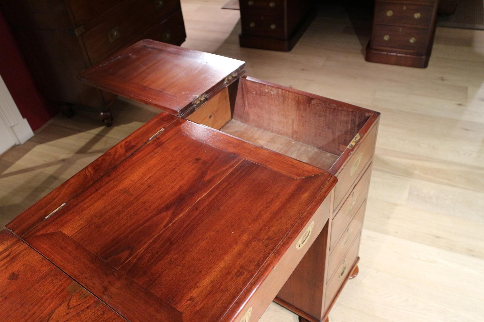 Small 19th Century Campaign Desk at 1stDibs | small campaign desk