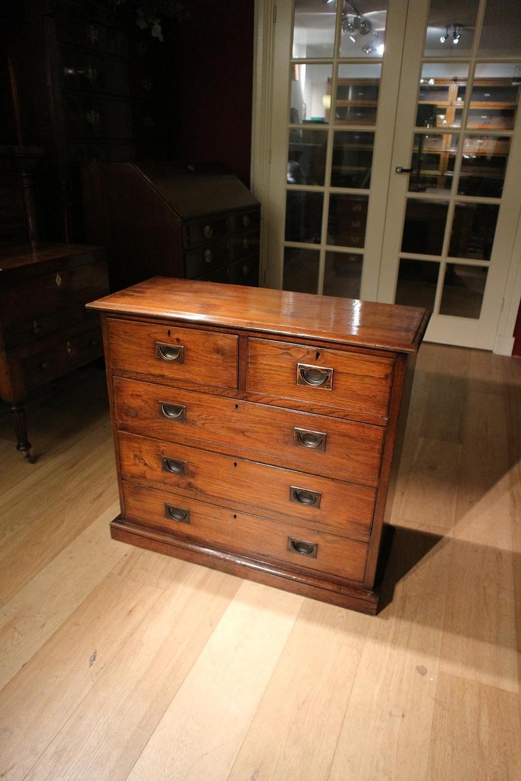 Small 19th Century colonial chest of drawers at 1stDibs