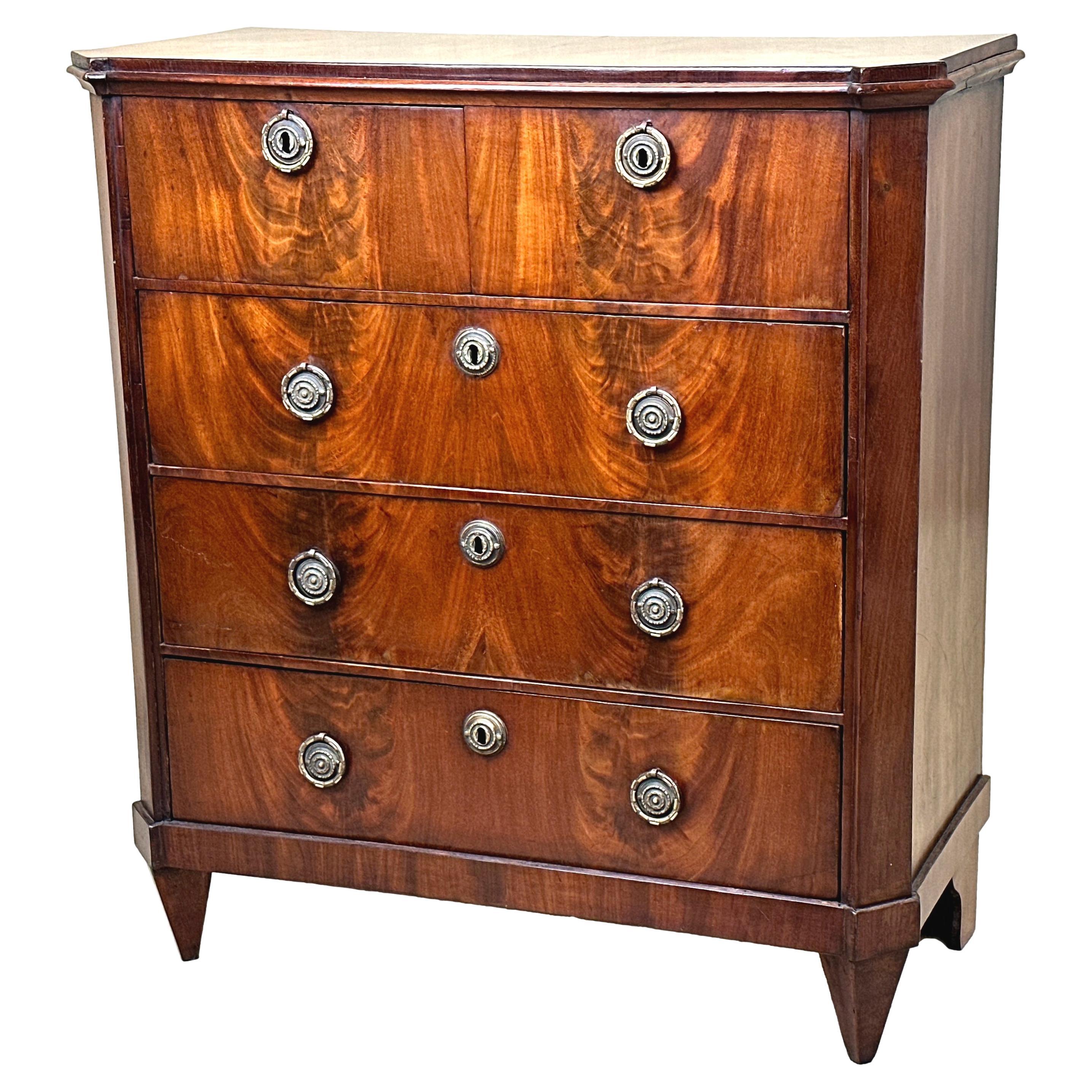 Small 19th Century Continental Chest of Drawers For Sale at 1stDibs
